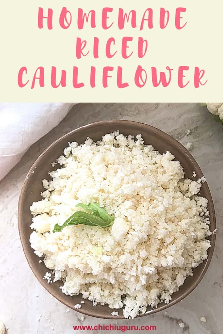 Homemade Riced Cauliflower - Low Carb Health Club