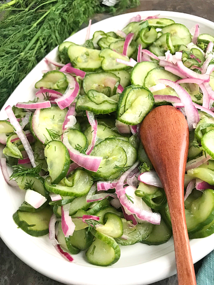 Keto Cucumber Salad Recipe - The Low Carb Muse